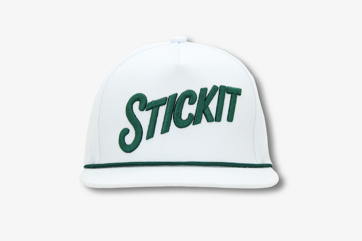 STICKIT Heritage 5-Panel Flat Bill White – STICKIT Magnetic Gear